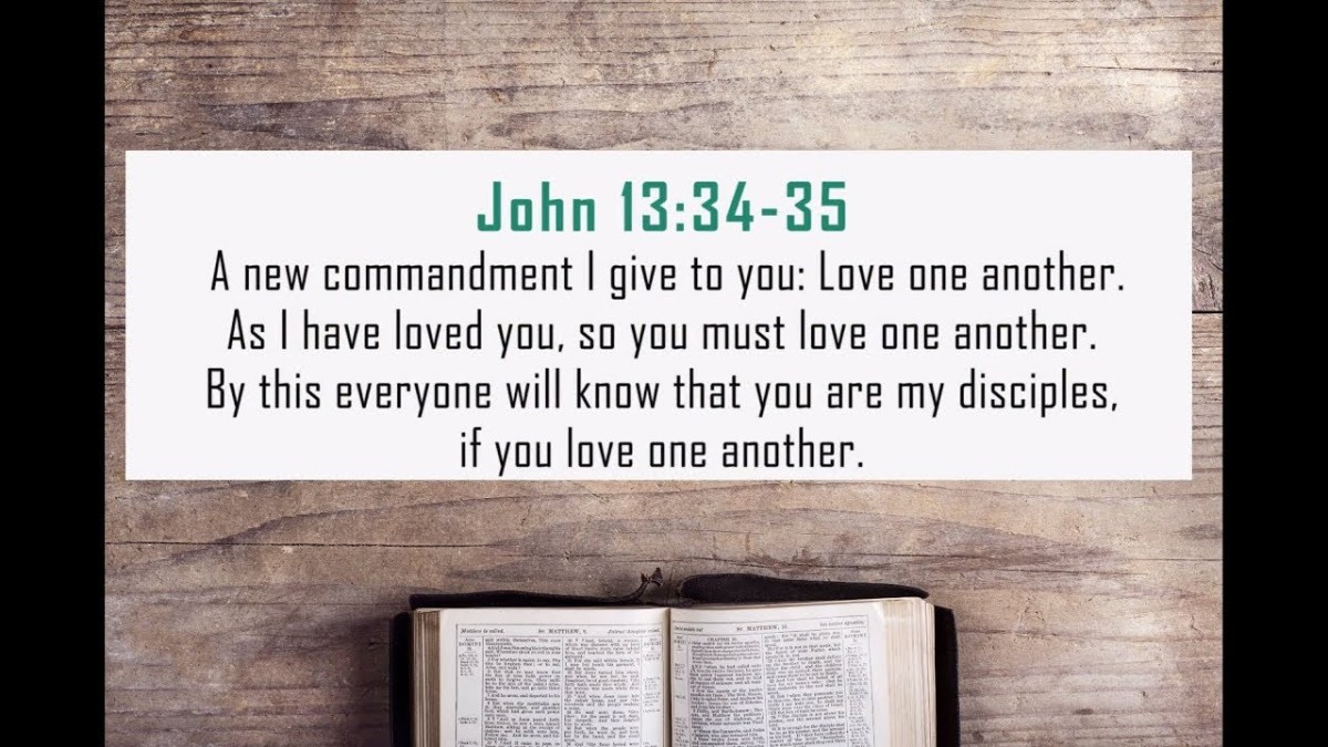 A New Commandment – Teach What is Good