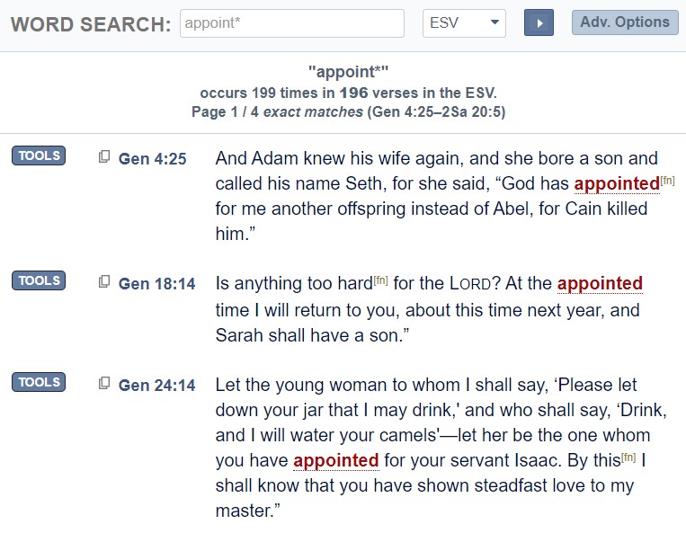 Appointed – Teach What is Good