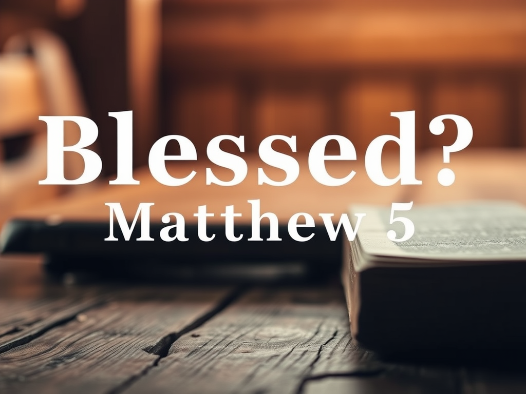Blessed? – Matthew 5 – 2025 Day 90 – Teach What is Good